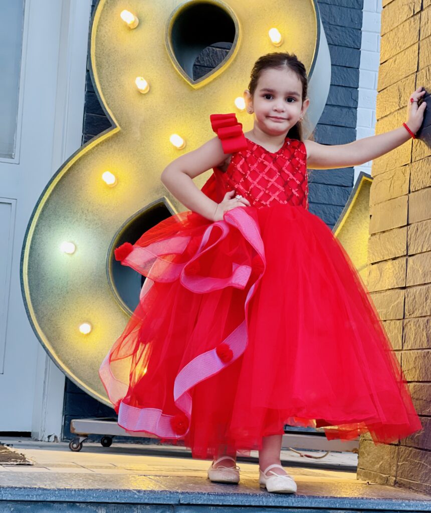 IZZAH RED FROCK - Ruby's Collection Pakistan